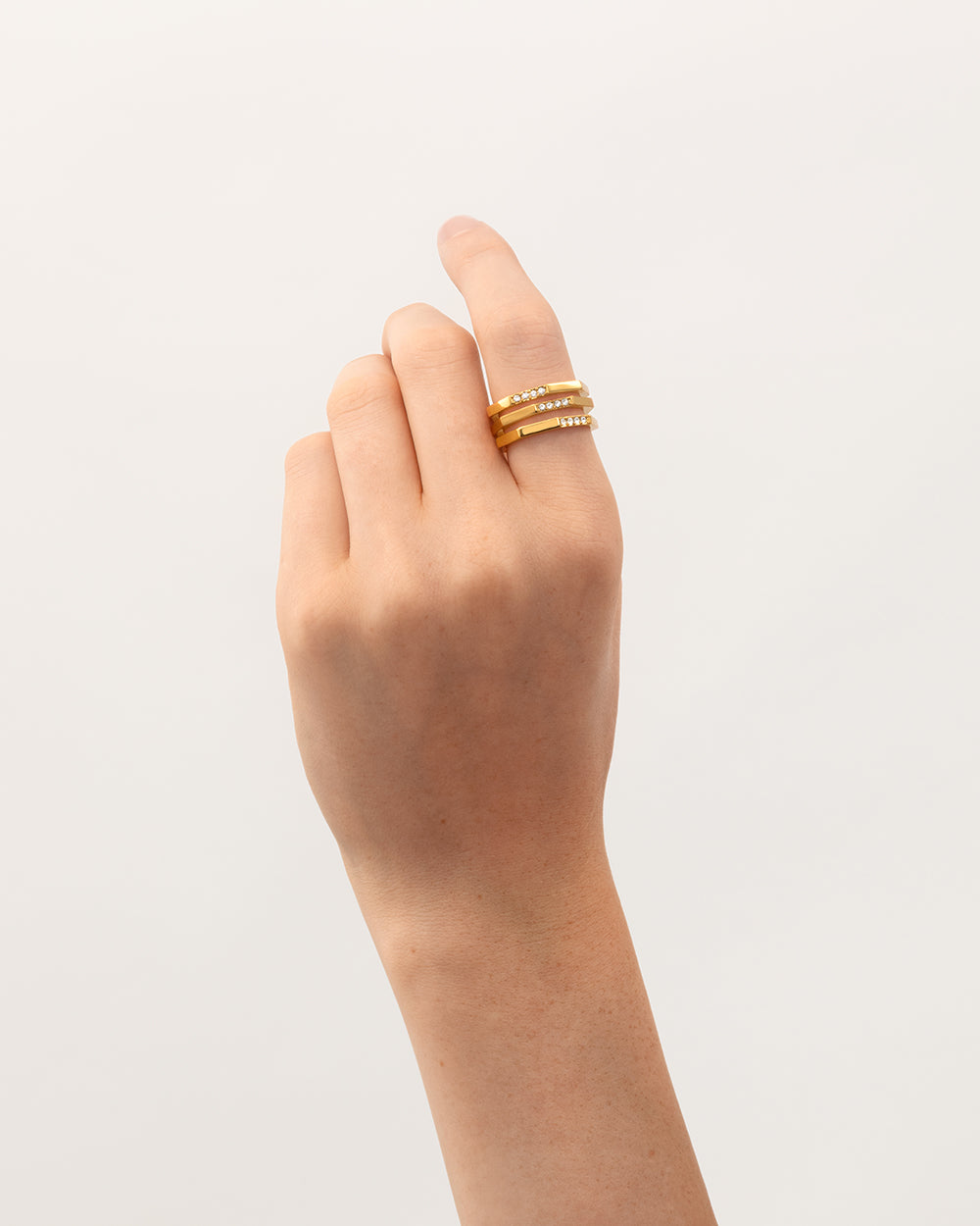Staggered Triple Stacker Ring | Basique® Jewelry